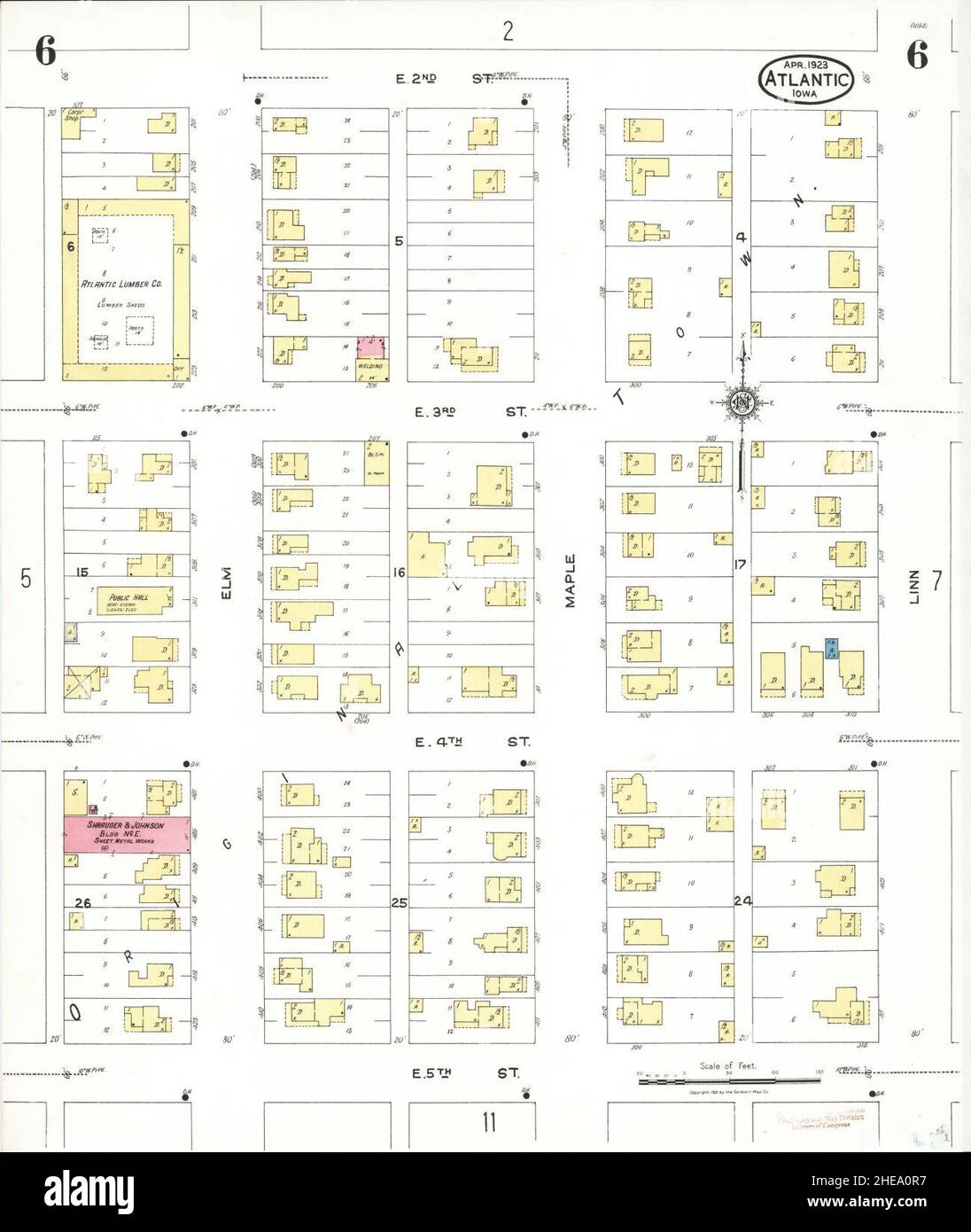 Map of atlantic iowa hi-res stock photography and images - Alamy