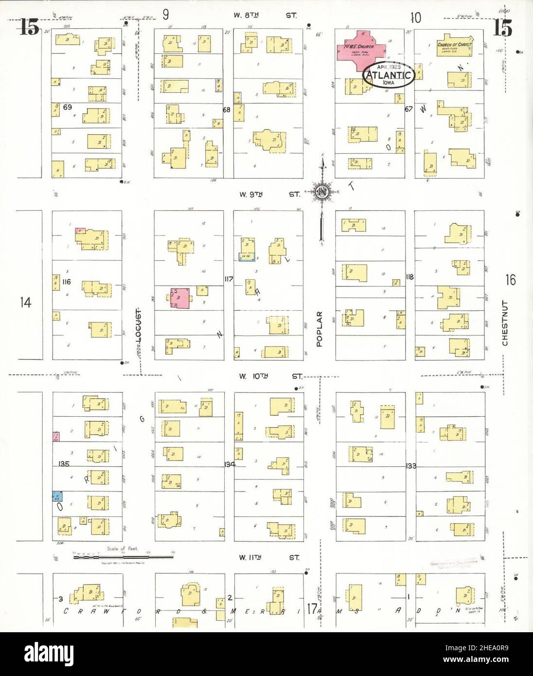 Atlantic iowa map hi-res stock photography and images - Alamy