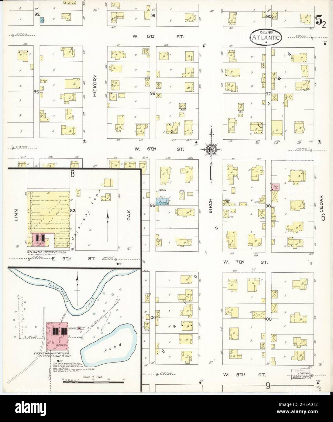Atlantic iowa map hi-res stock photography and images - Alamy