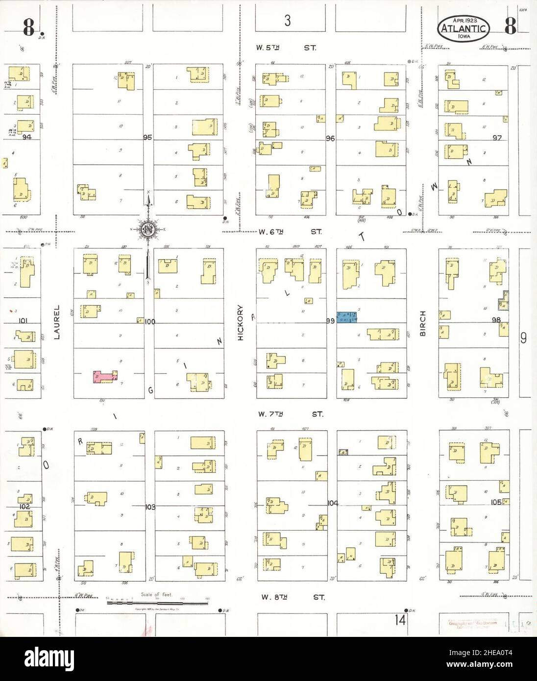 Atlantic iowa map hi-res stock photography and images - Alamy