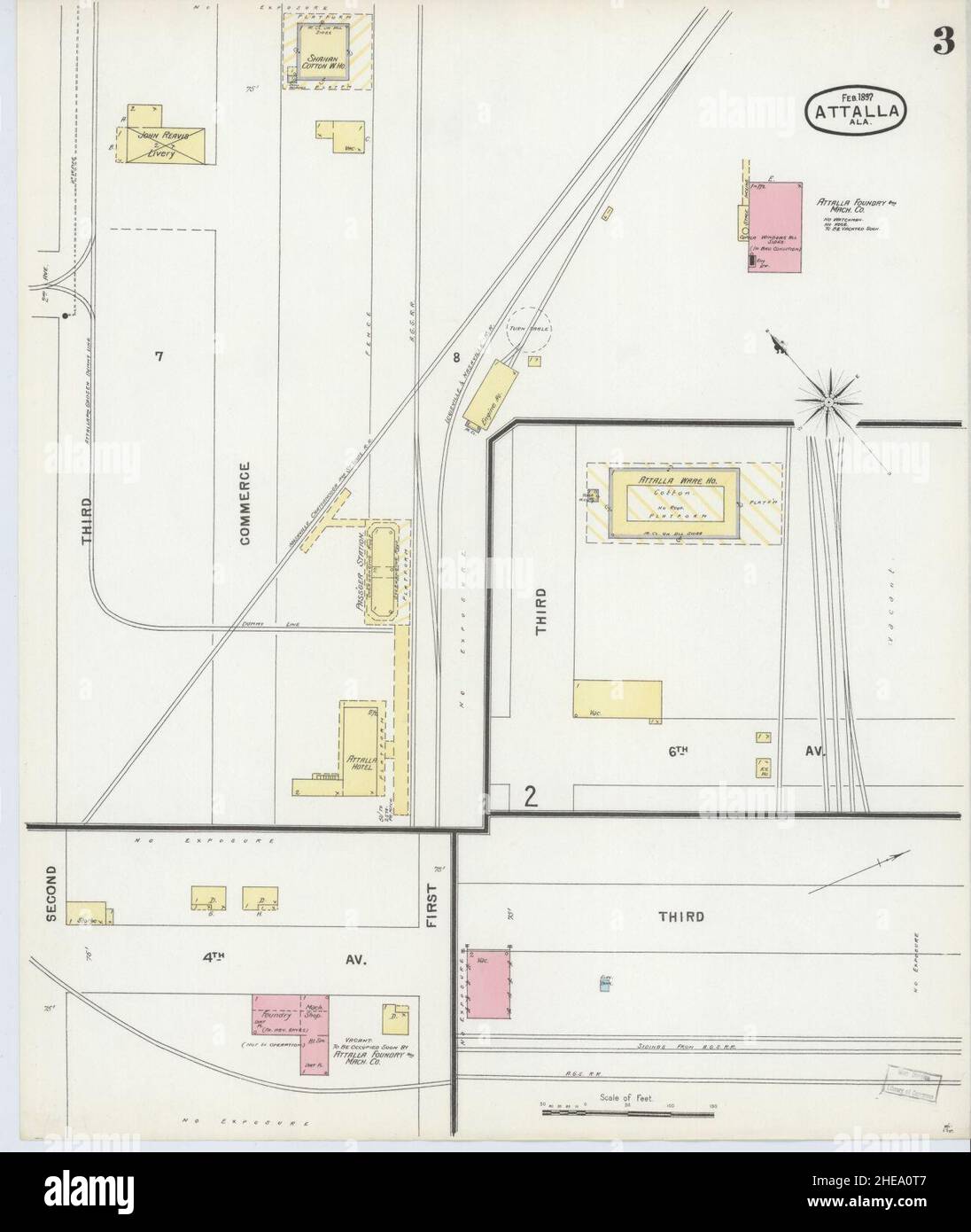 Map of attalla hi-res stock photography and images - Alamy