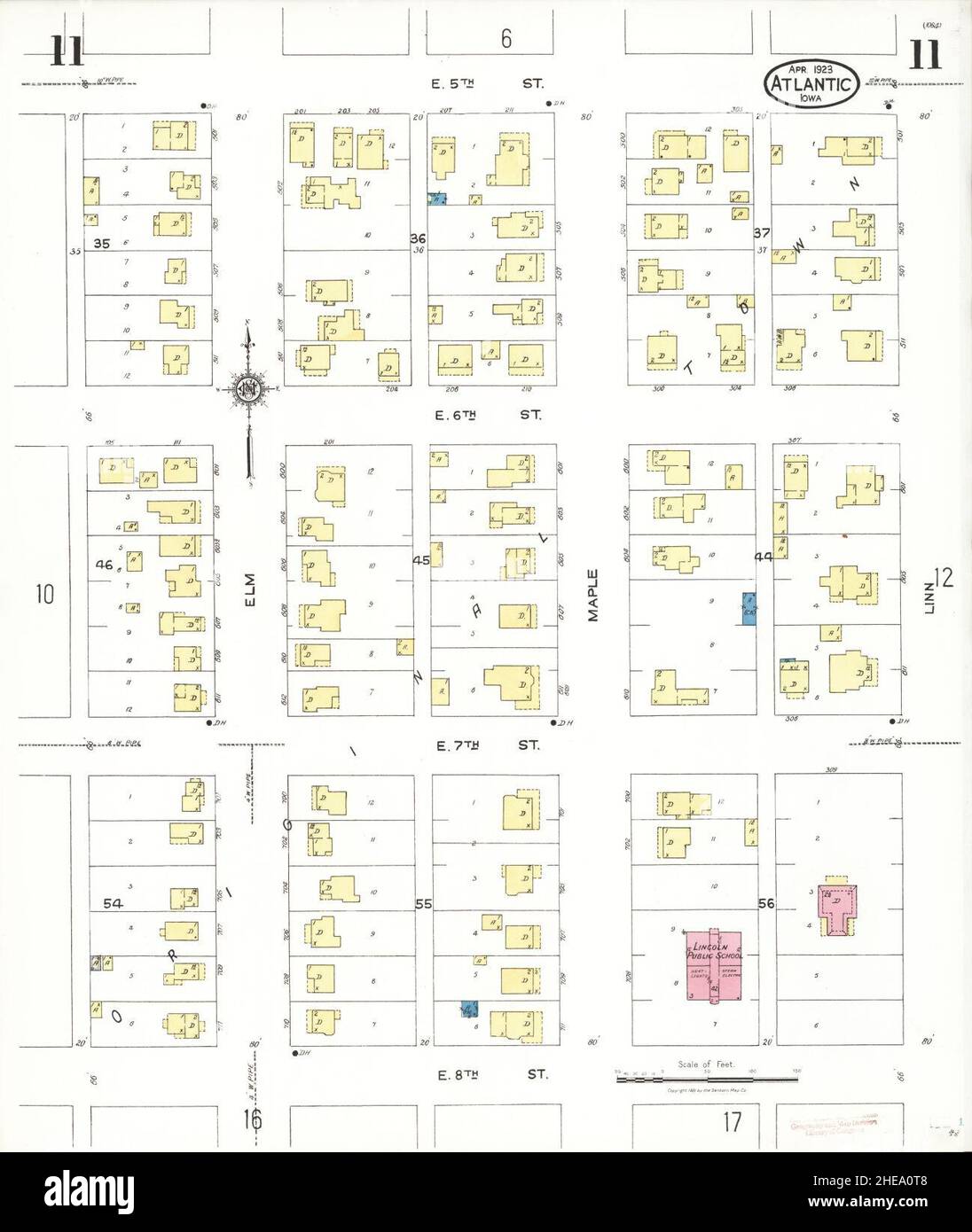 Atlantic iowa map hi-res stock photography and images - Alamy