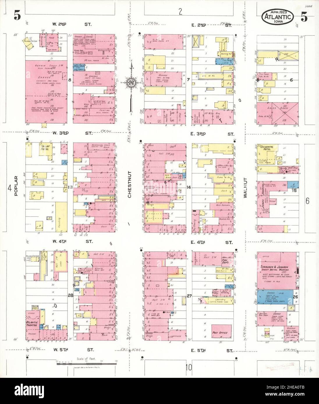 Map Of Atlantic Iowa High Resolution Stock Photography and Images - Alamy