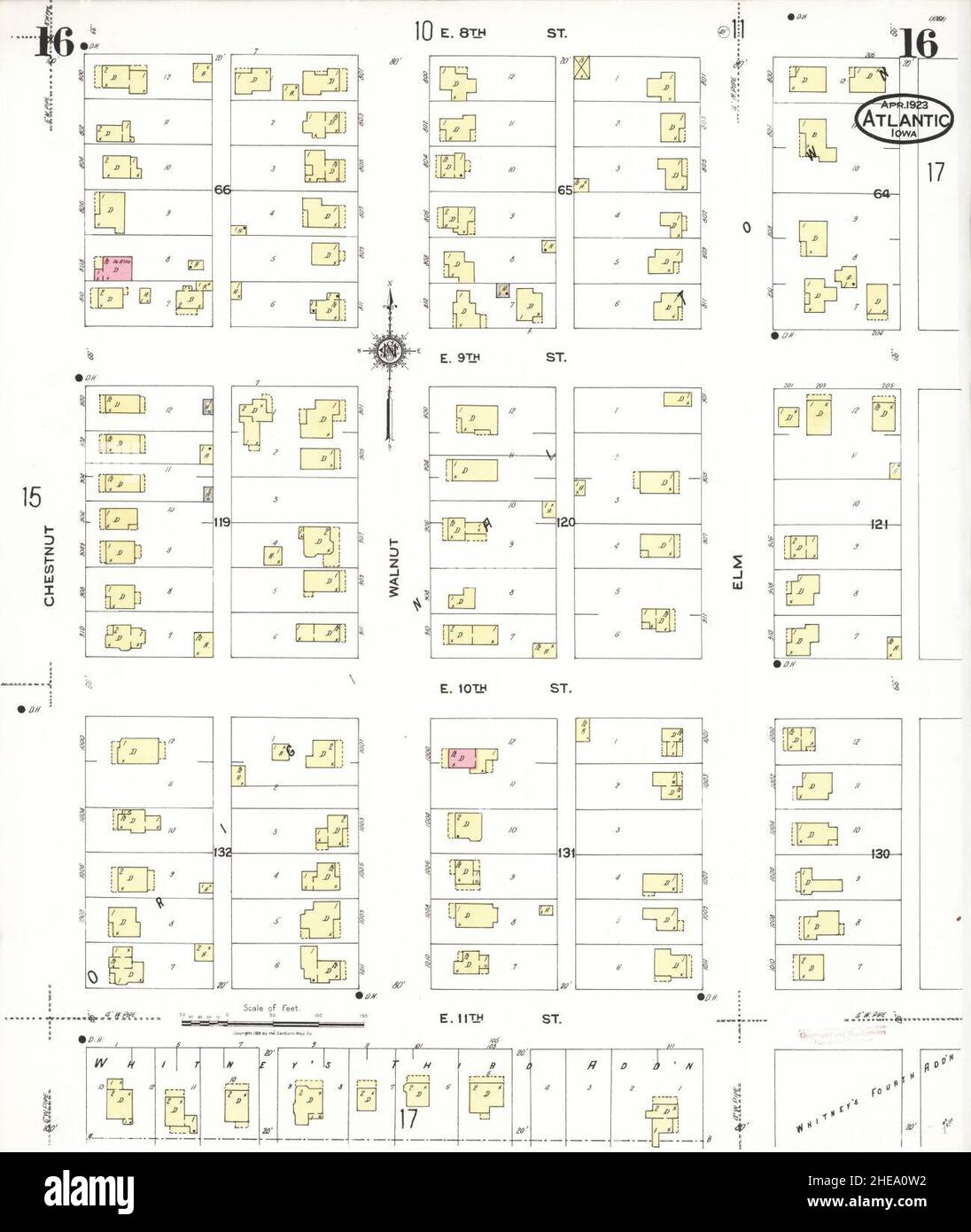 Map of atlantic iowa hi-res stock photography and images - Alamy