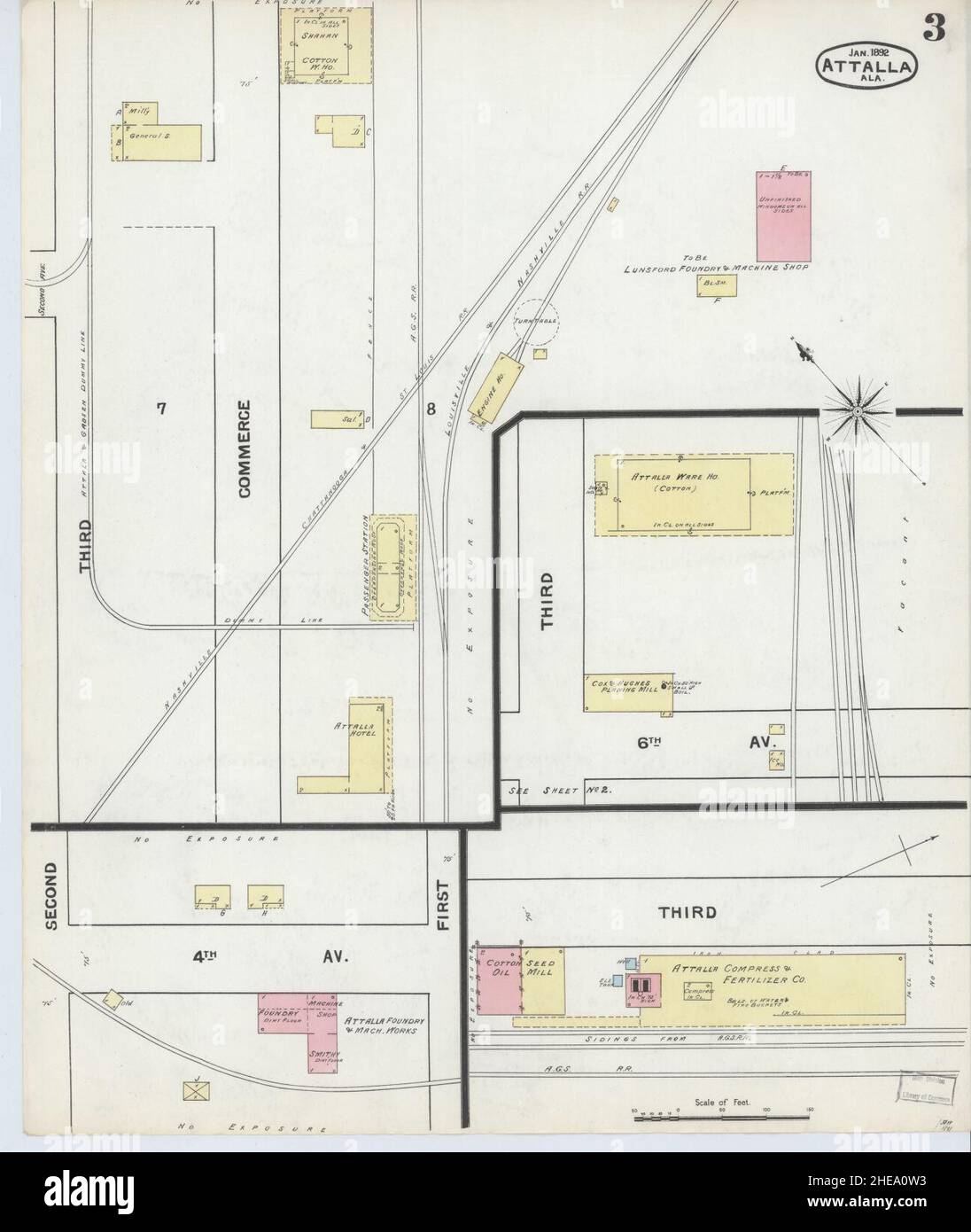 Map of attalla hi-res stock photography and images - Alamy