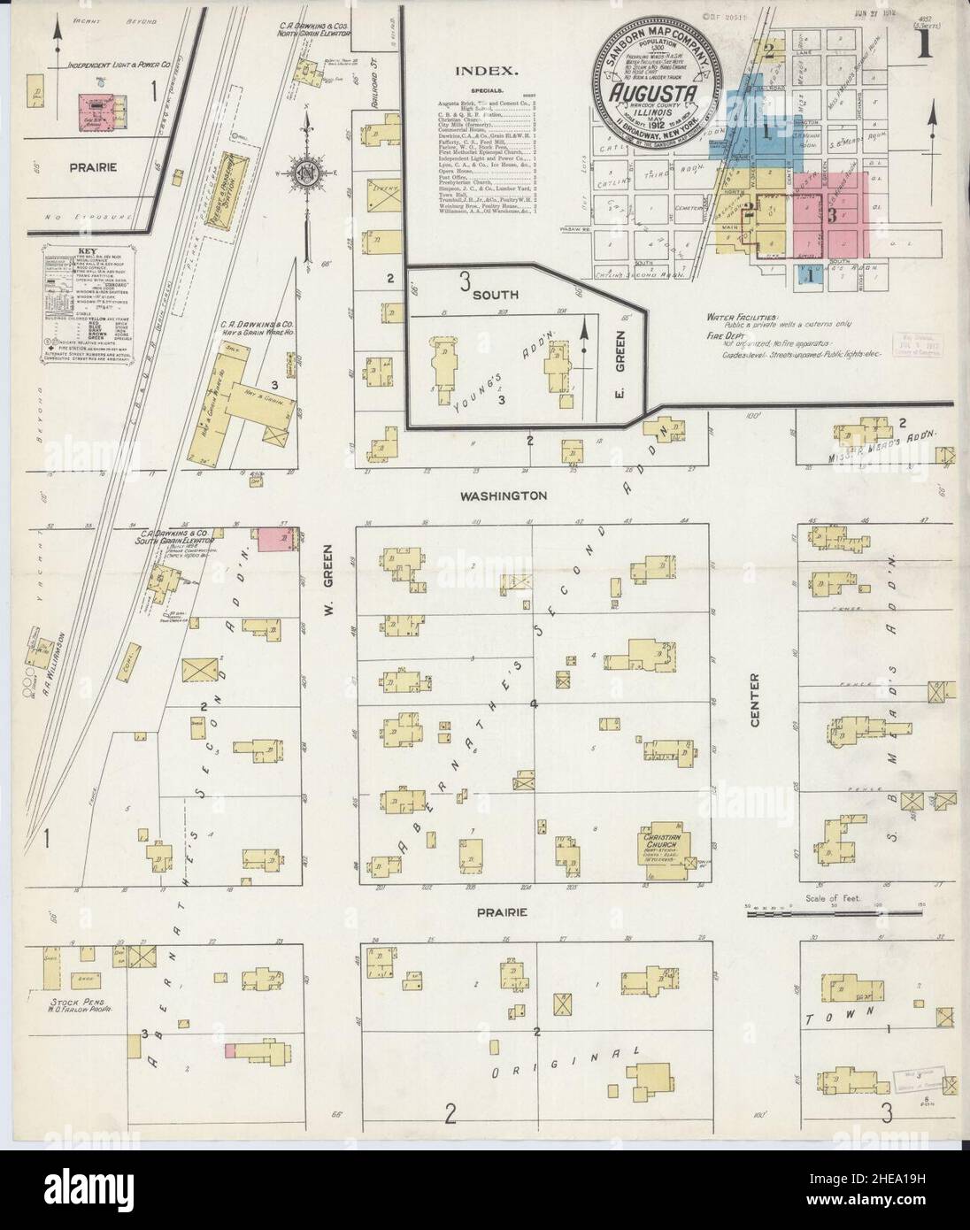 Augusta illinois map hi-res stock photography and images - Alamy