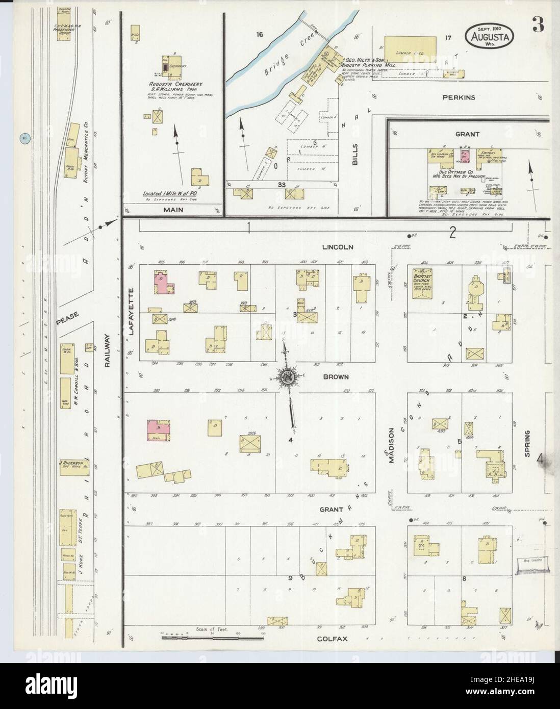 Map of augusta wisconsin hi-res stock photography and images - Alamy
