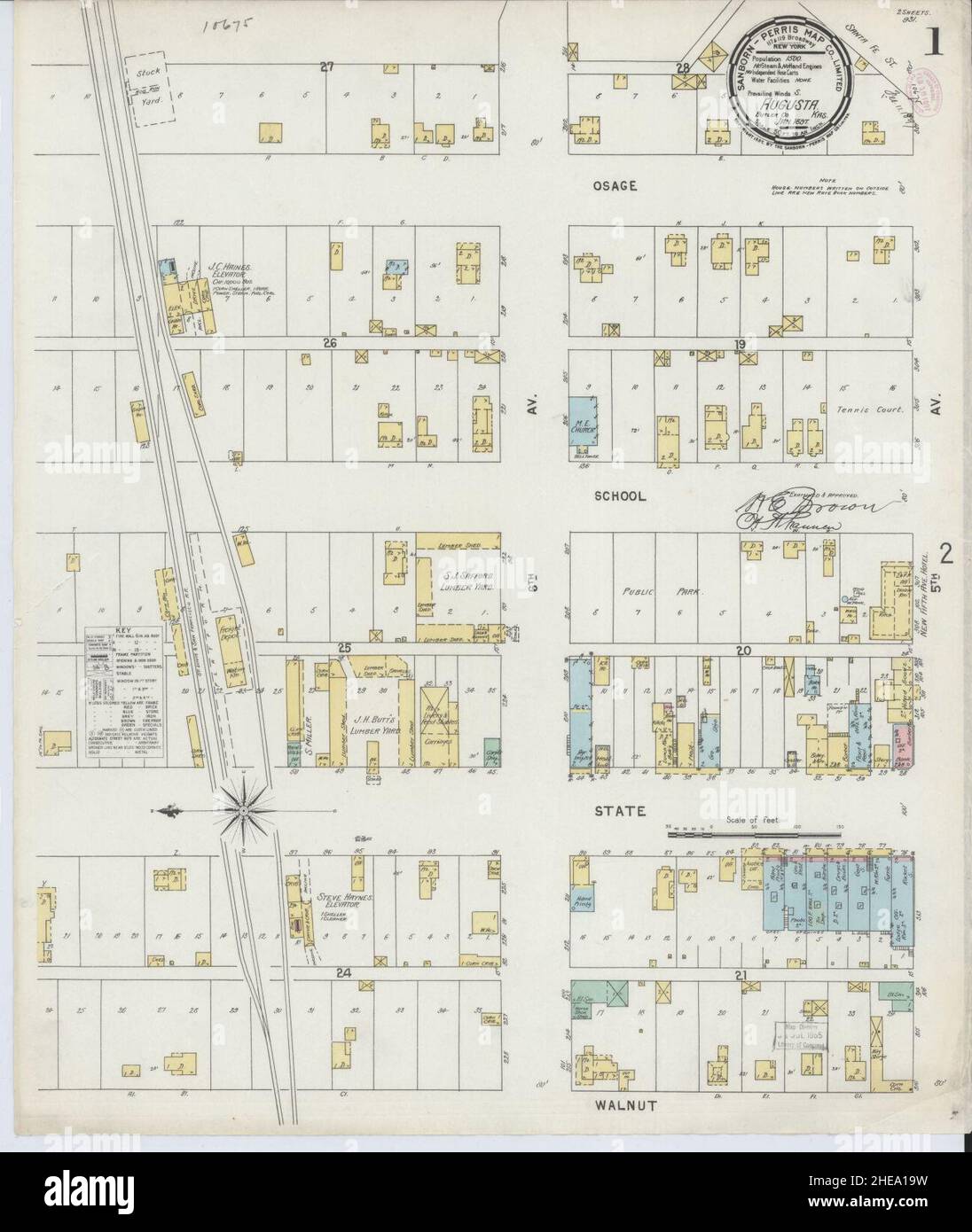 Augusta kansas map hi-res stock photography and images - Alamy