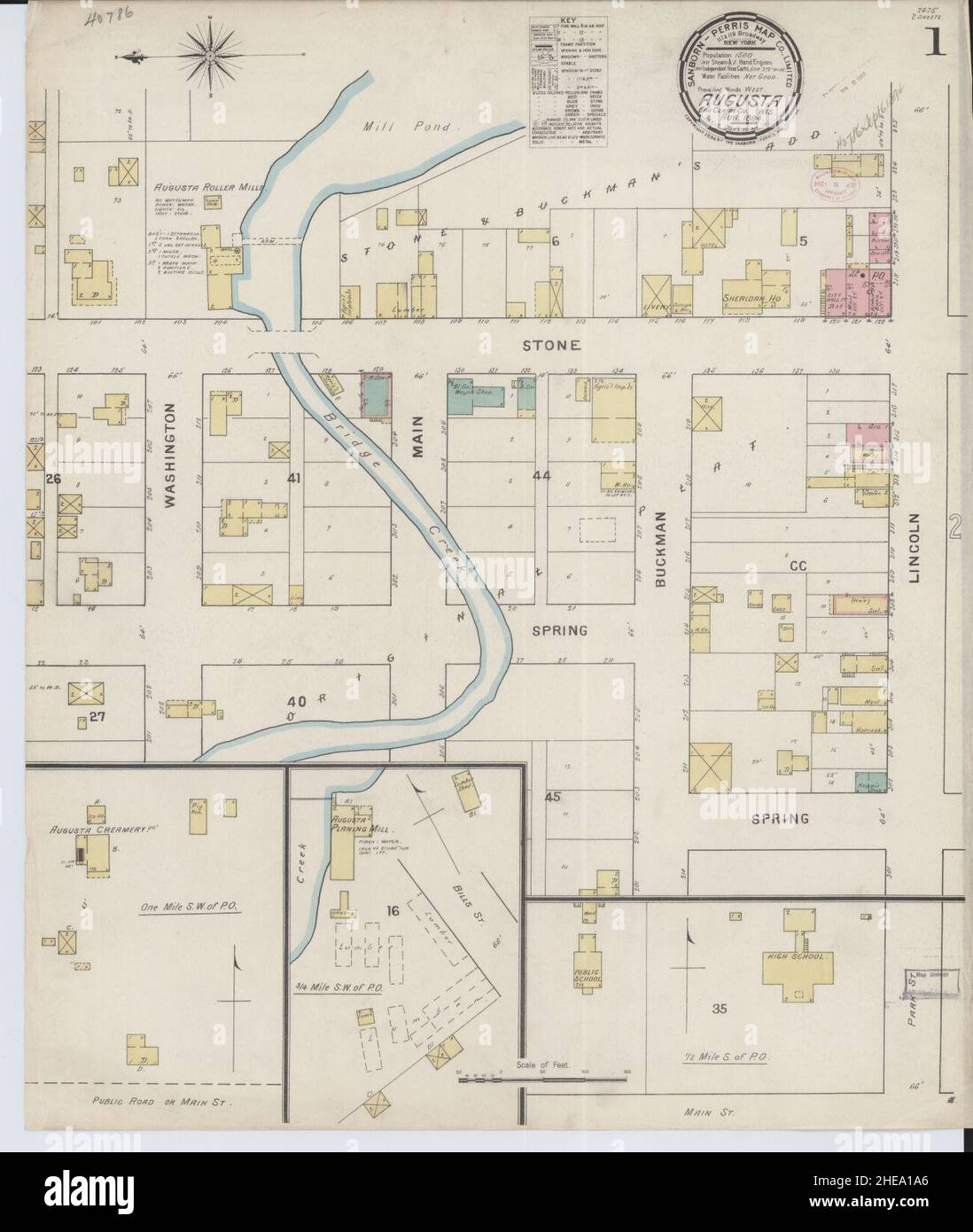 Map of augusta wisconsin hi-res stock photography and images - Alamy