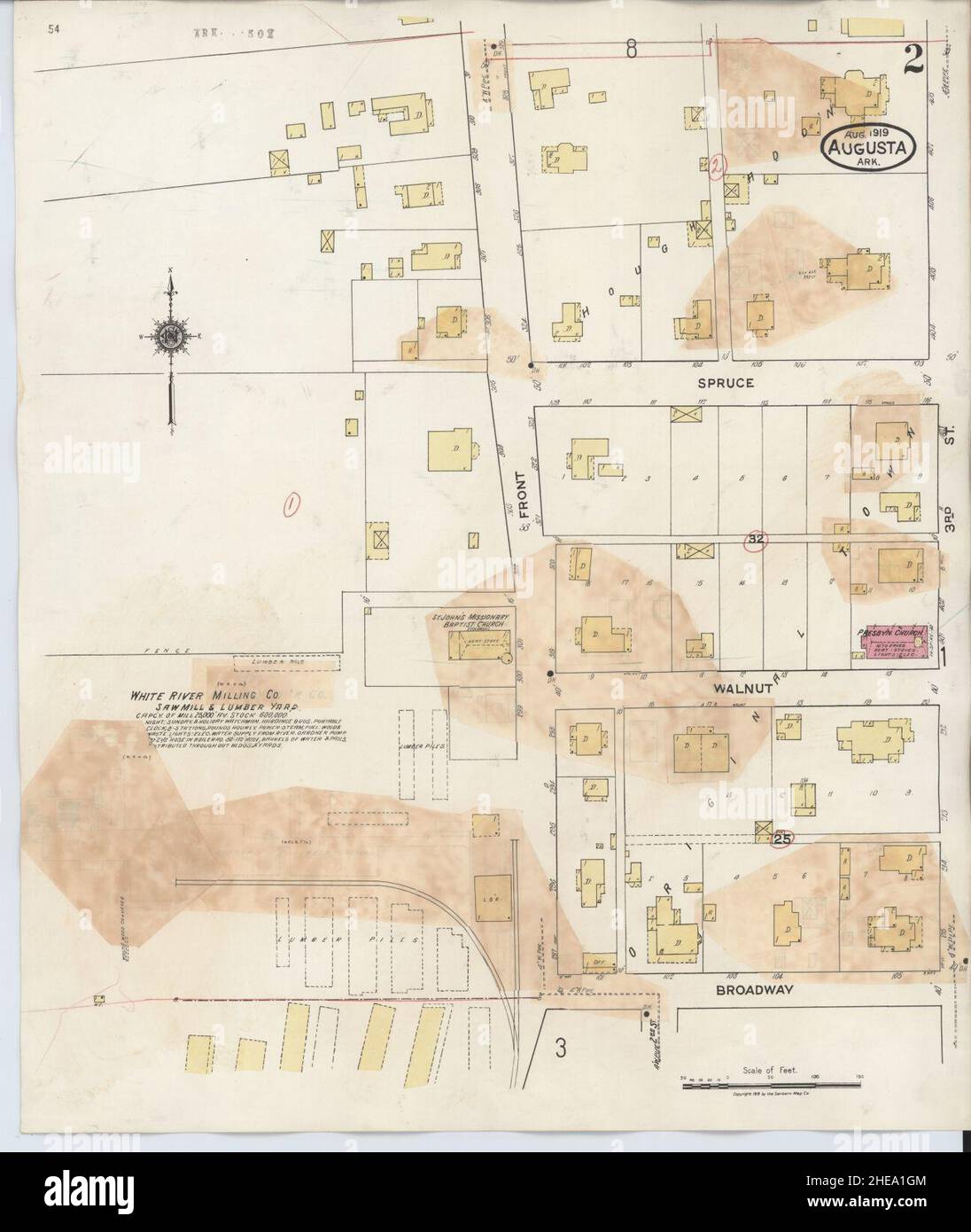 Map of augusta arkansas hi-res stock photography and images - Alamy