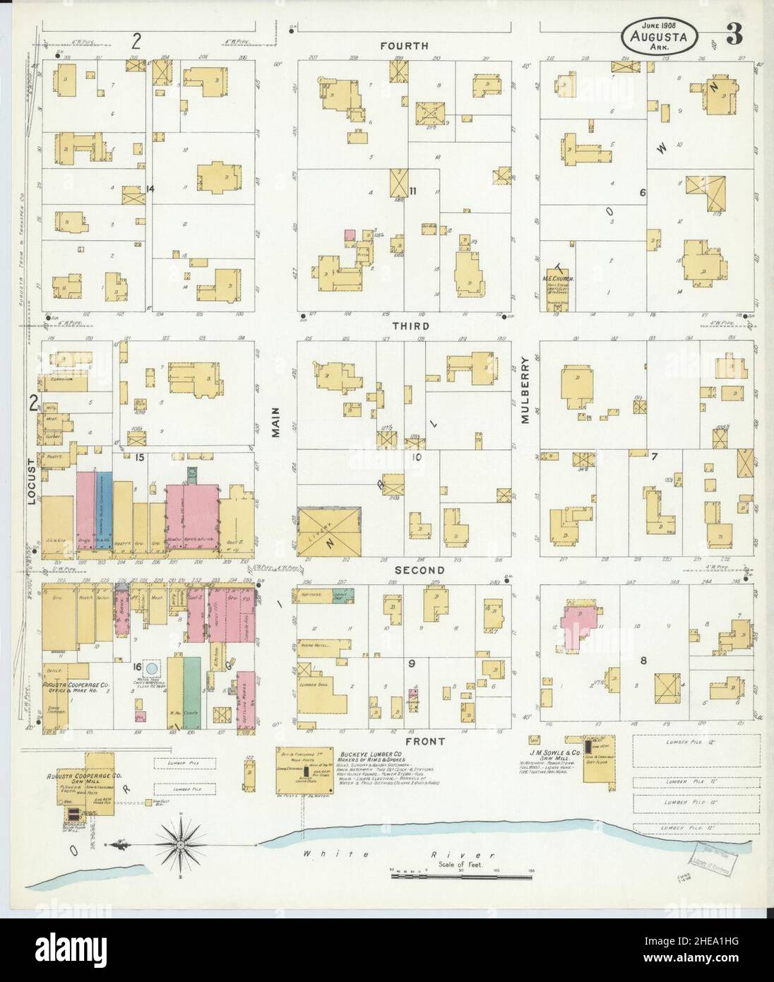 Sanborn Fire Insurance Map from Augusta, Woodruff County, Arkansas ...
