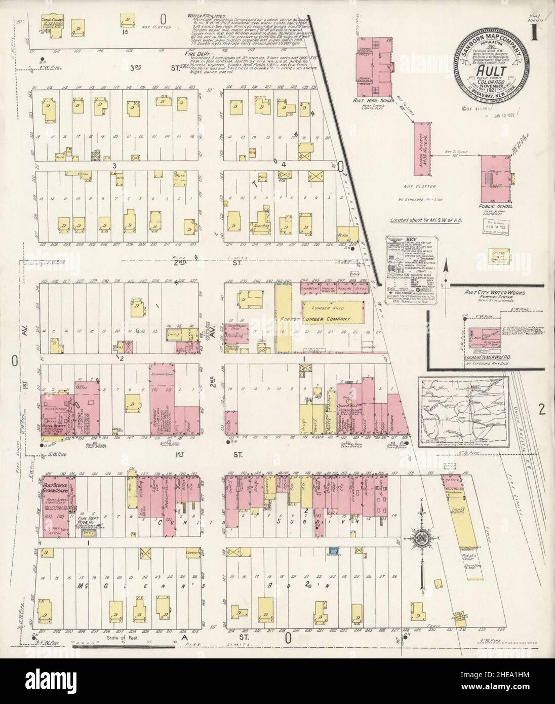 Weld county map hi-res stock photography and images - Alamy