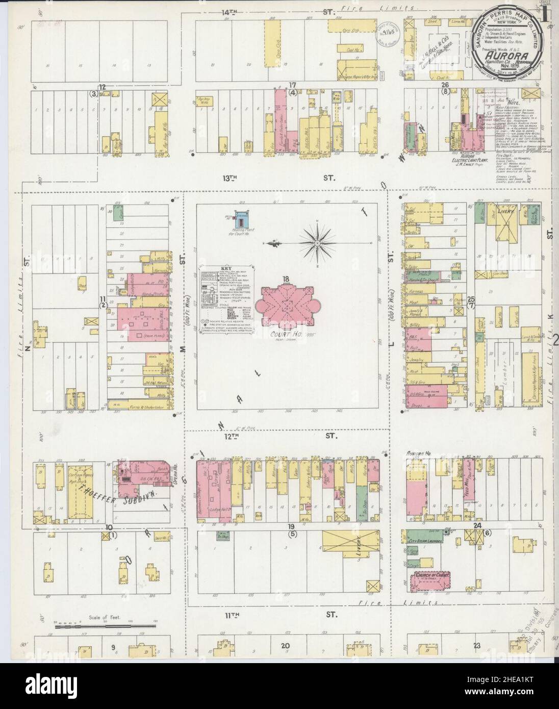 Aurora nebraska map hi-res stock photography and images - Alamy