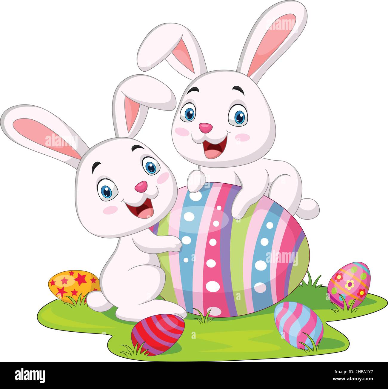 Two cartoon bunnies hi-res stock photography and images - Alamy