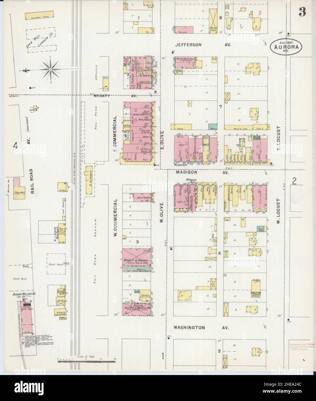 Map of aurora hi-res stock photography and images - Alamy