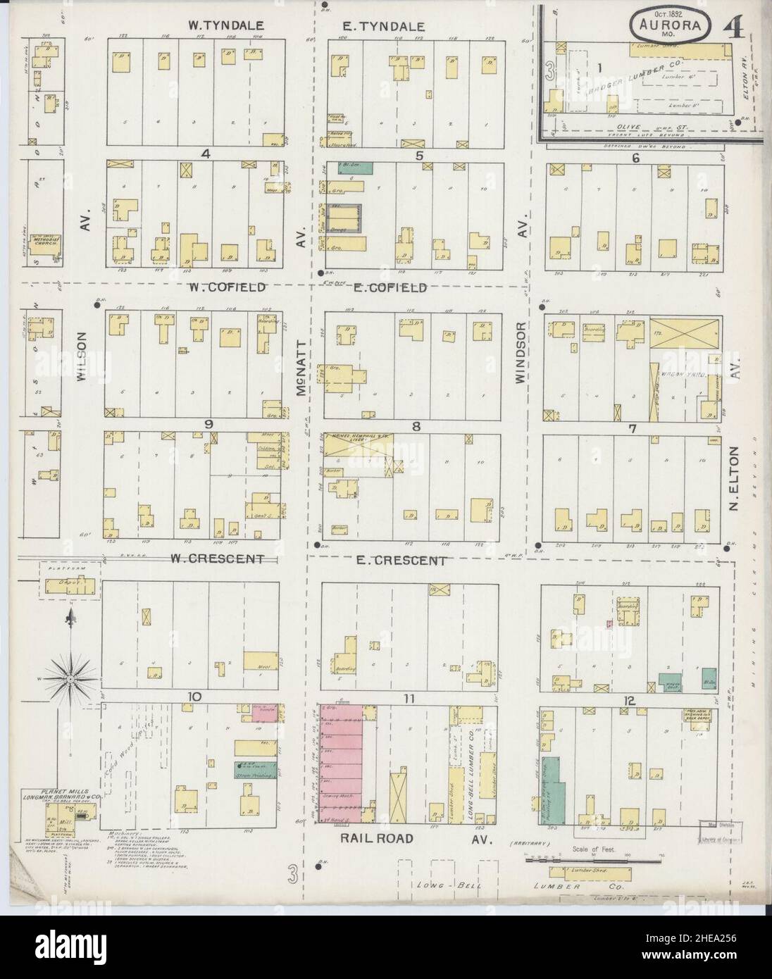 Map of aurora hi-res stock photography and images - Alamy