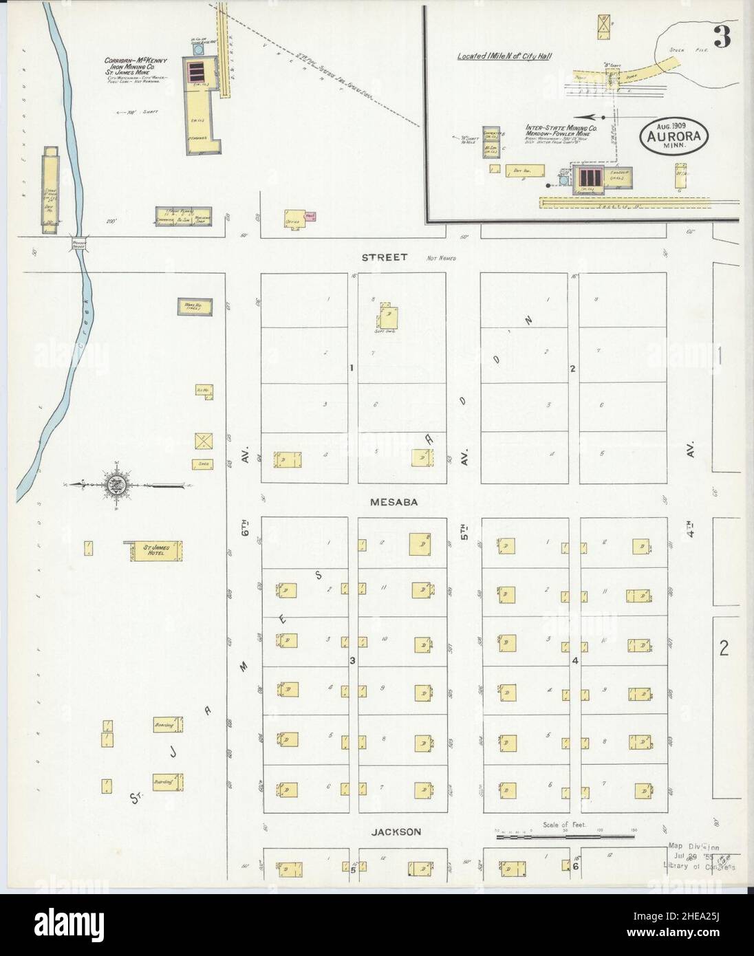 Aurora minnesota map hi-res stock photography and images - Alamy