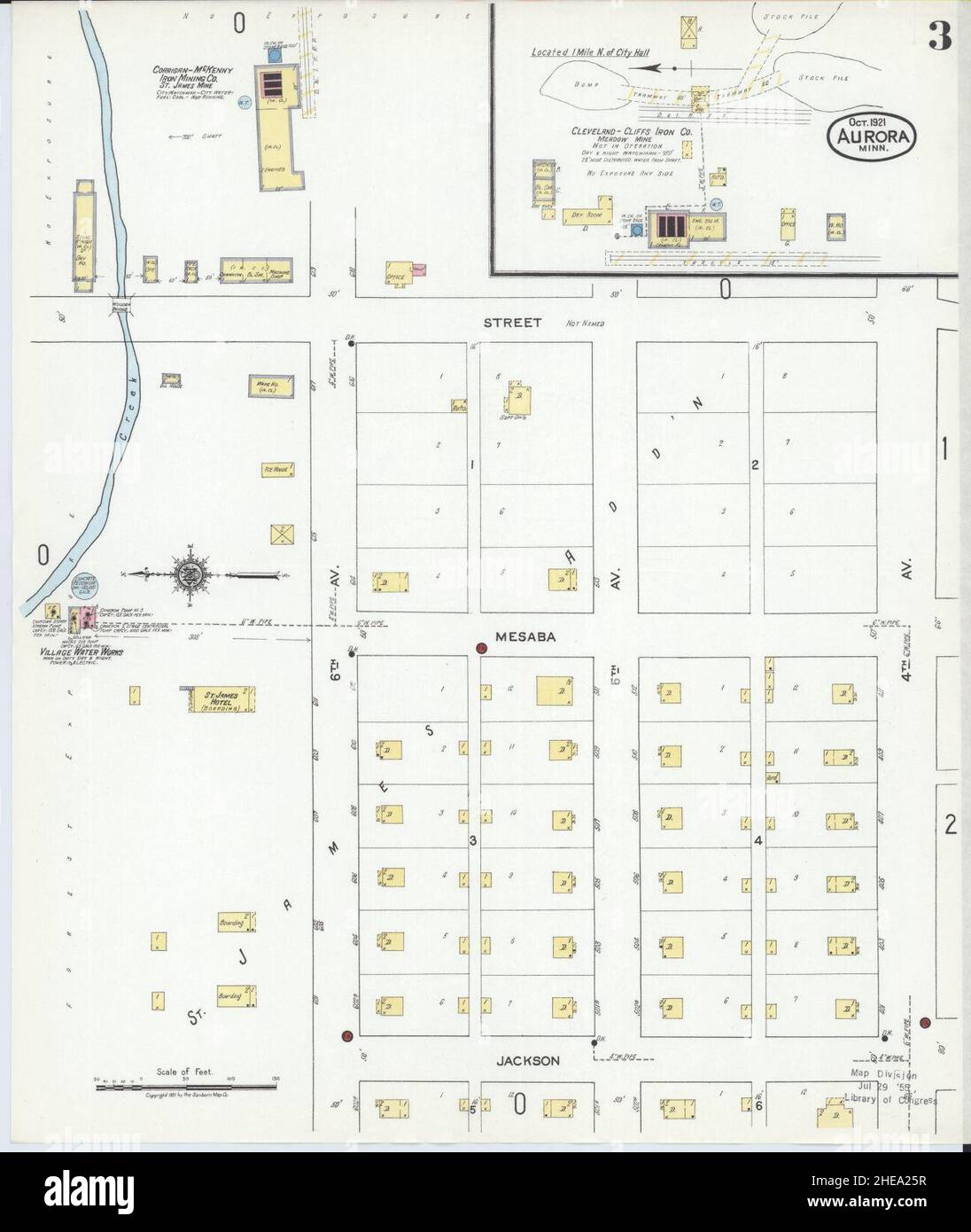 Aurora minnesota map hi-res stock photography and images - Alamy