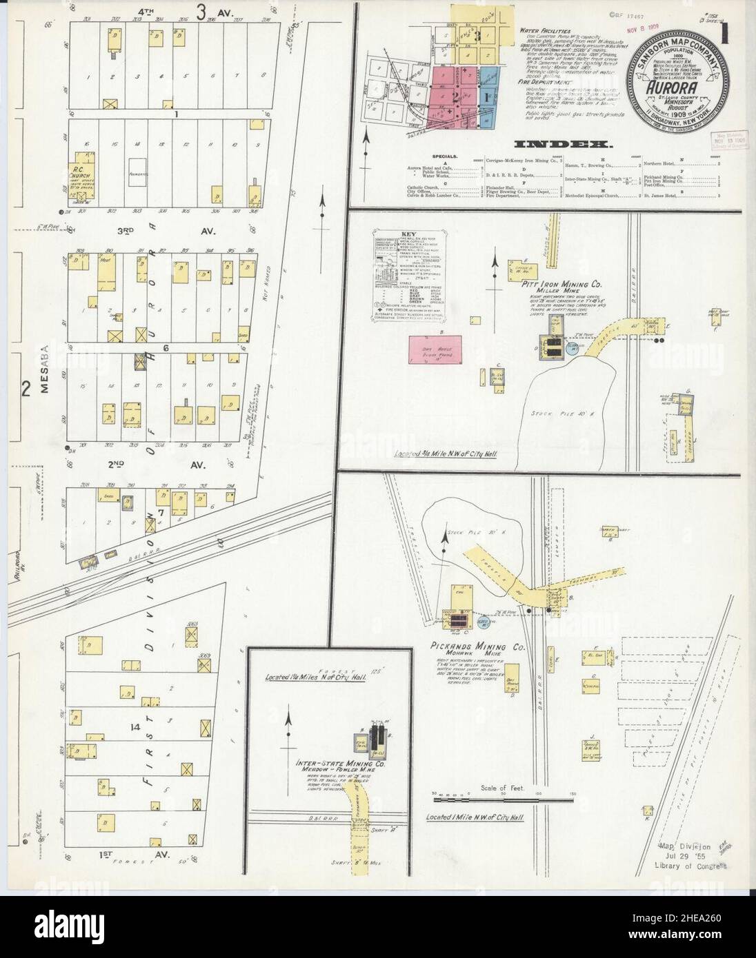 Aurora minnesota map hi-res stock photography and images - Alamy