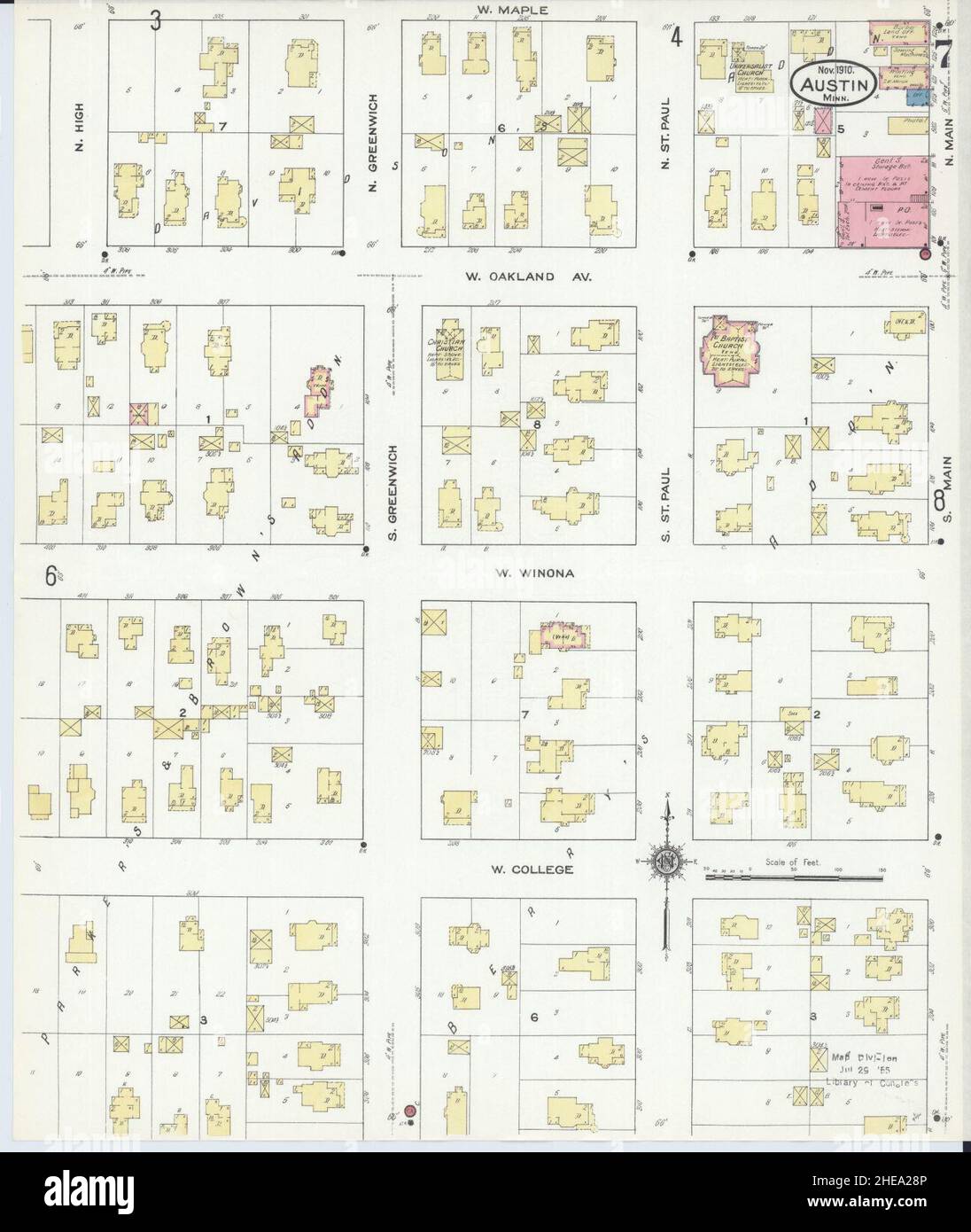 Mower county map hi-res stock photography and images - Alamy