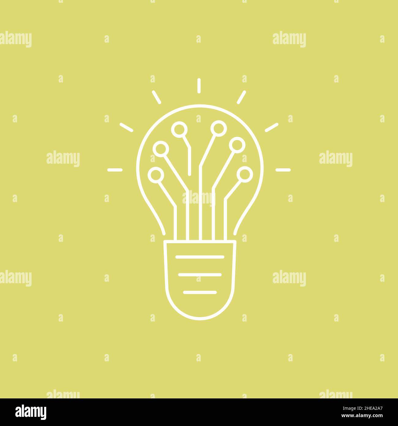 Artificial intelligence and machine learning line icon Stock Vector ...