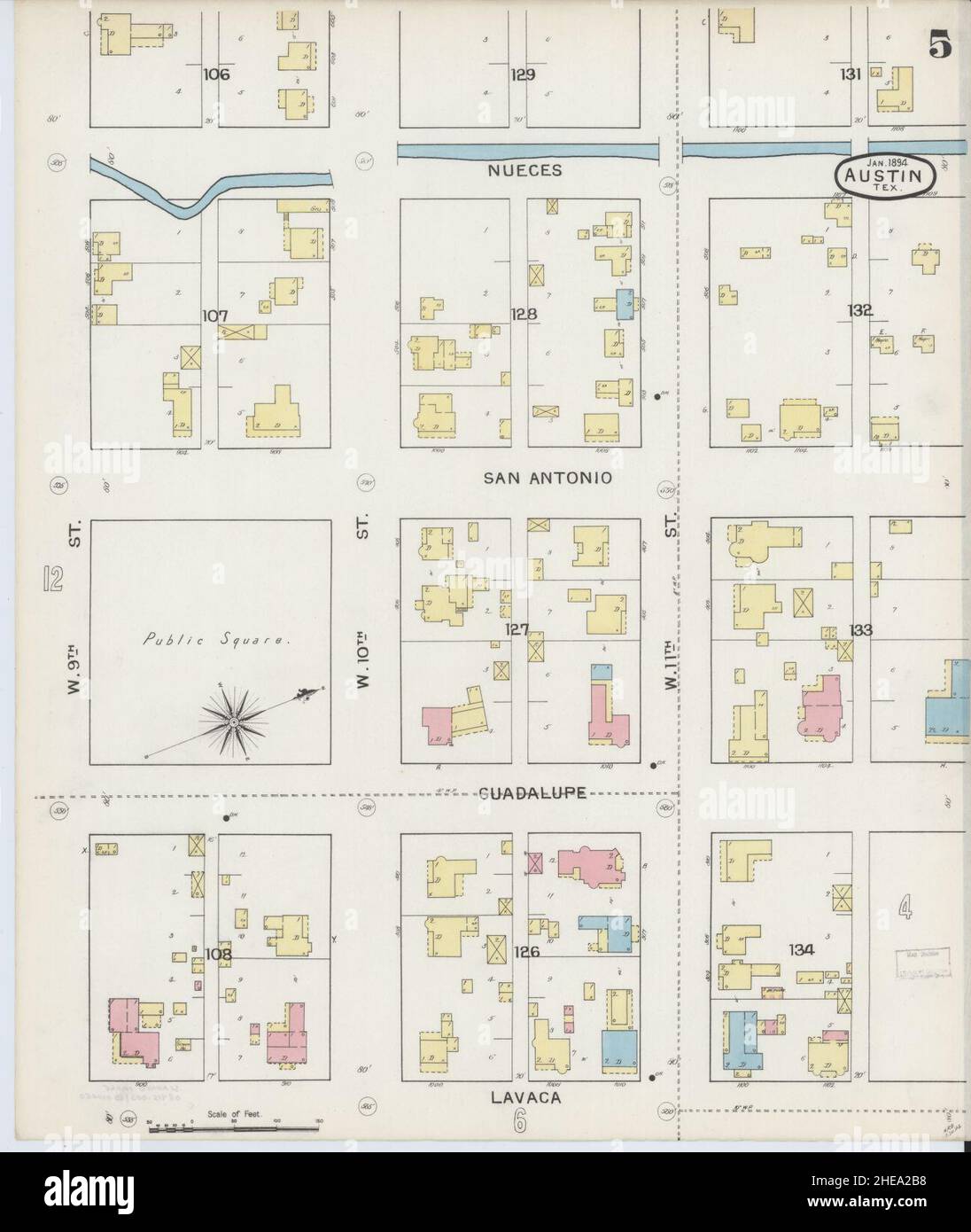 Map of austin hi-res stock photography and images - Alamy