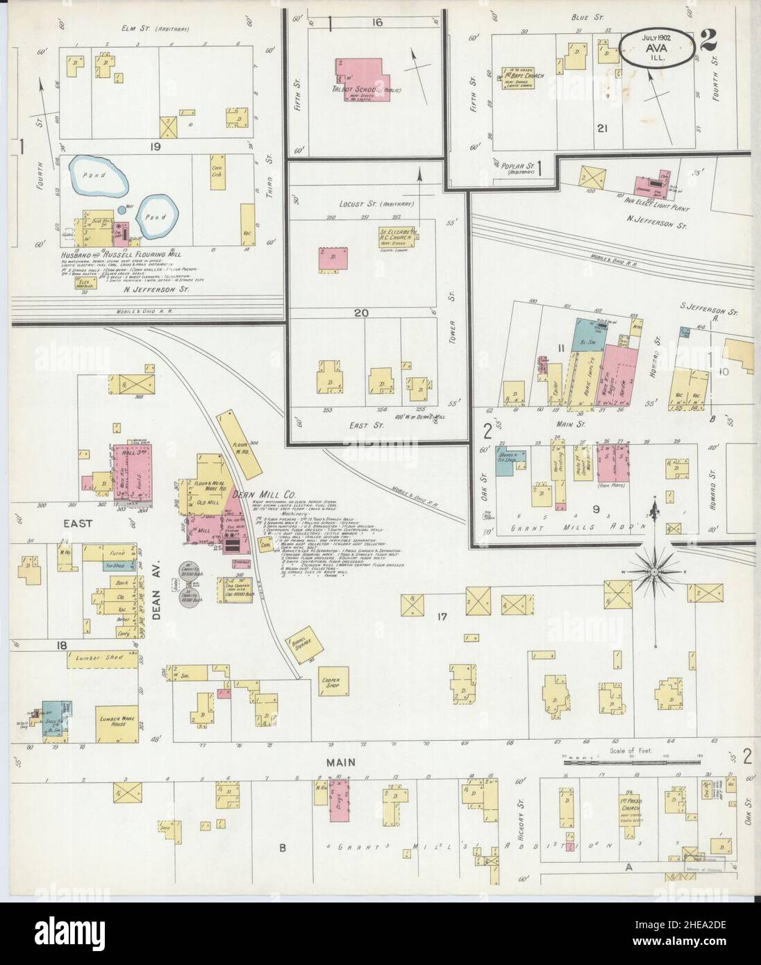 Illinois jackson county map hi-res stock photography and images - Alamy