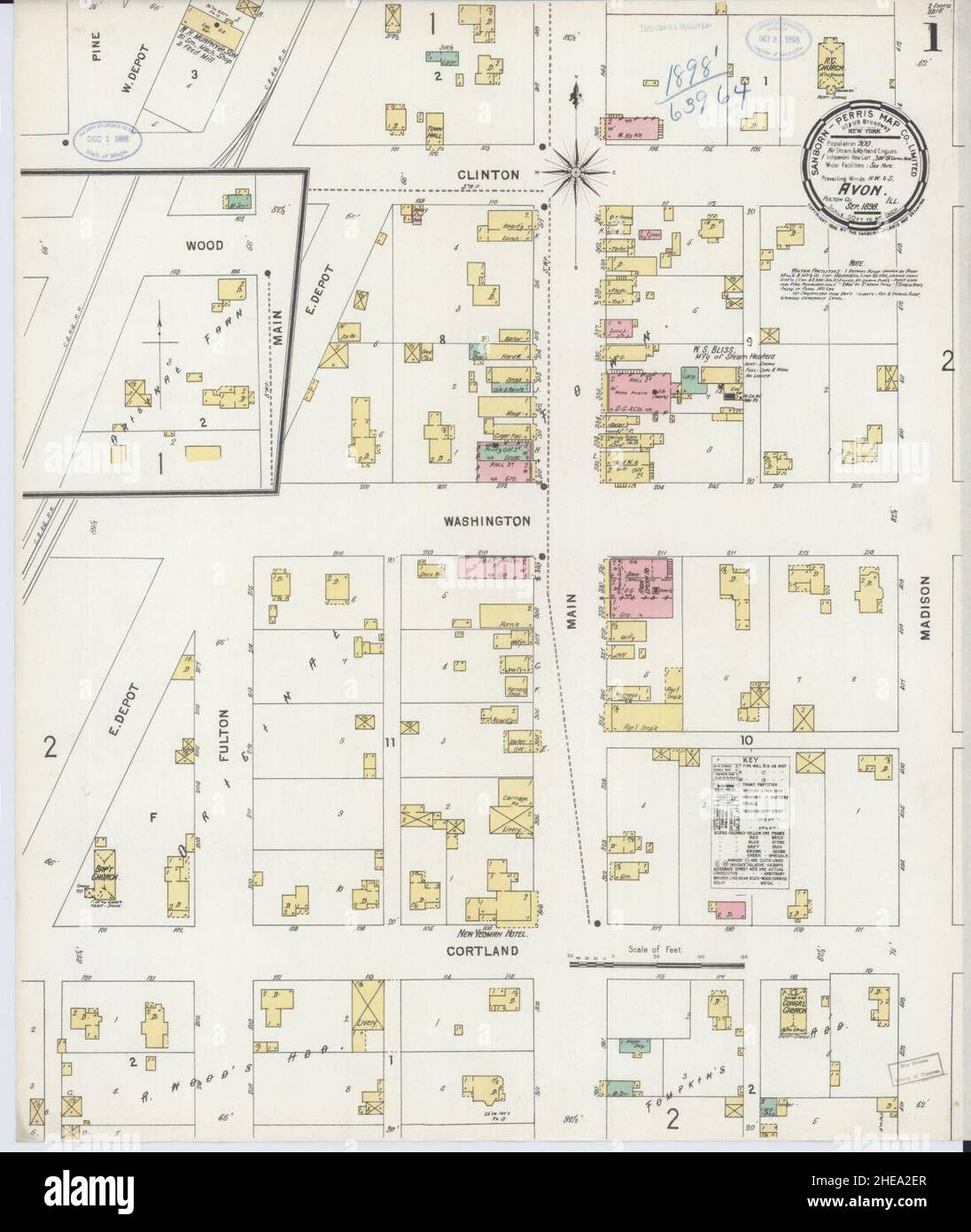 Map of avon hi-res stock photography and images - Alamy