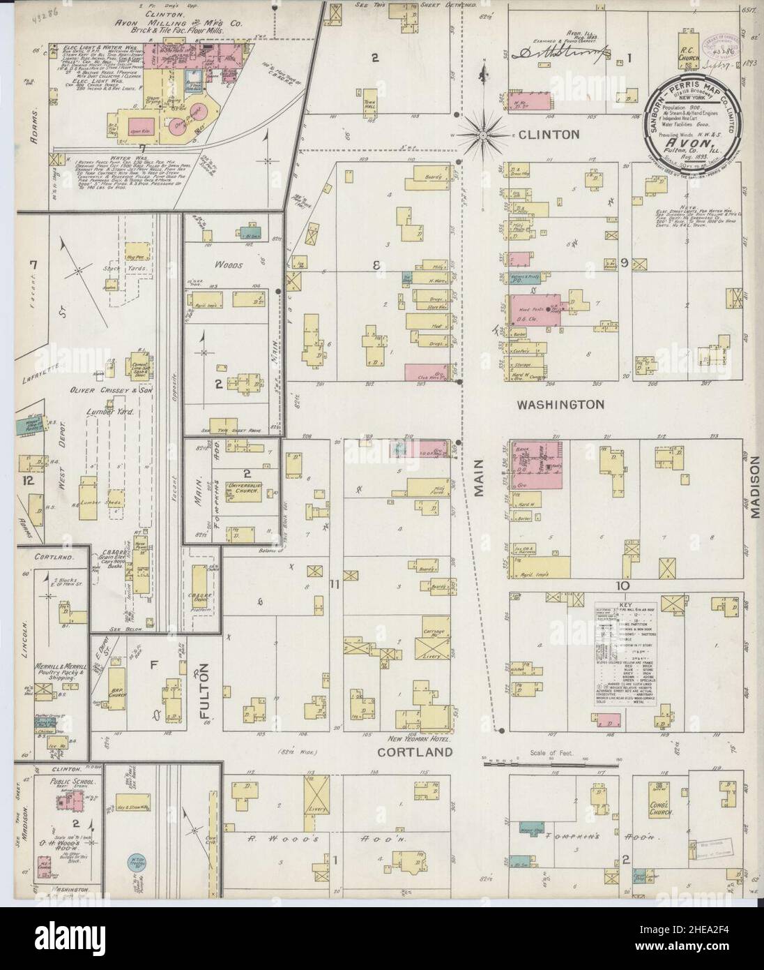 Map of avon hi-res stock photography and images - Alamy