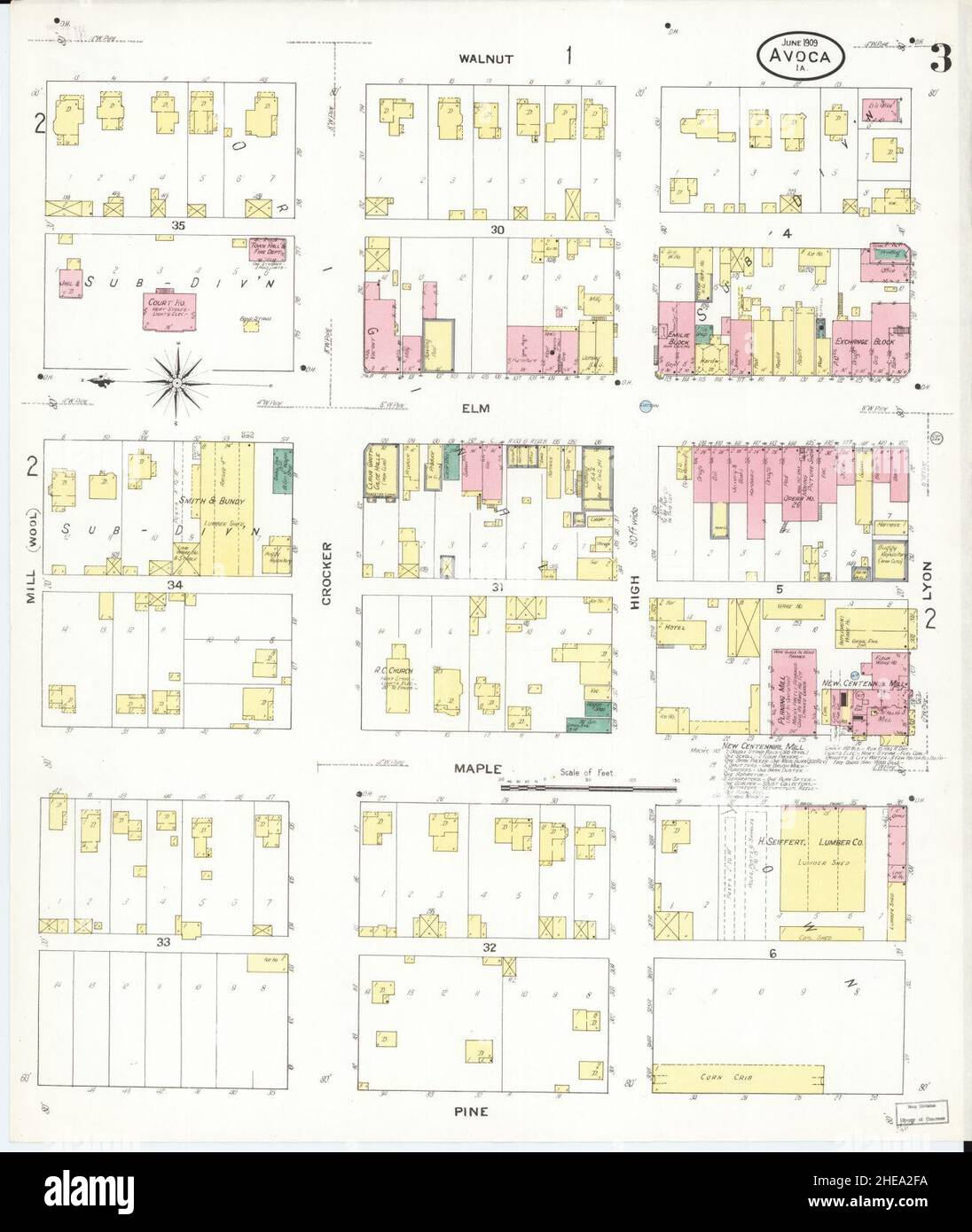 Pottawattamie map hi-res stock photography and images - Alamy