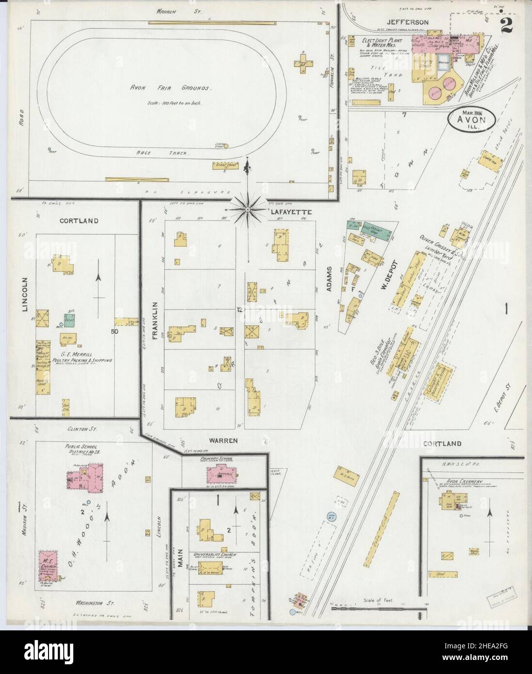 Map of avon hi-res stock photography and images - Alamy