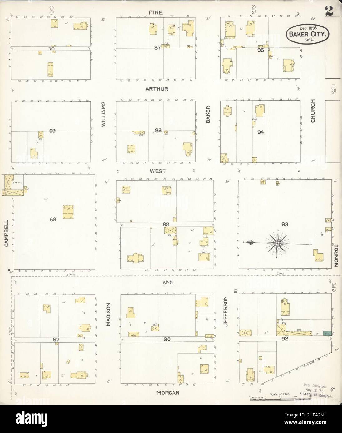 Map of baker hi-res stock photography and images - Alamy