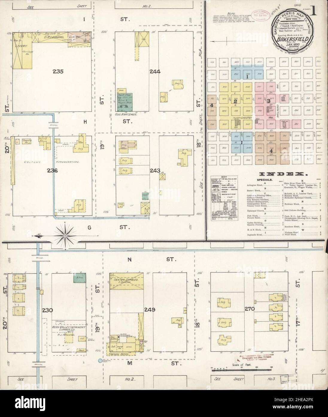Kern county map hi-res stock photography and images - Alamy