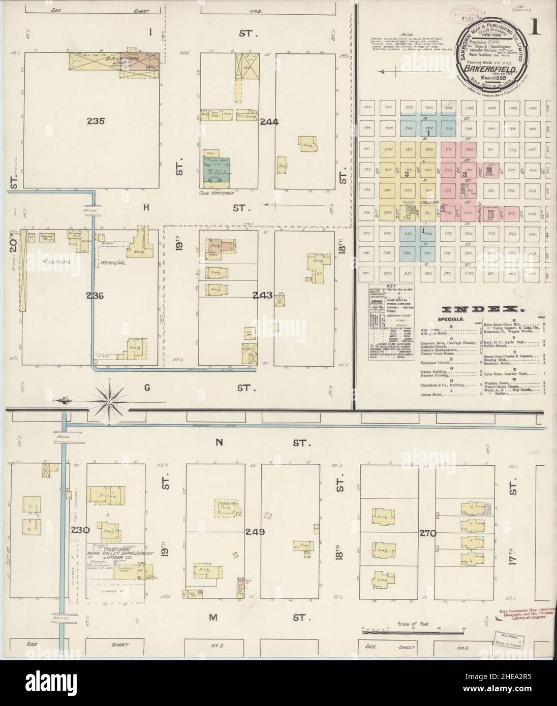 Kern county map hi-res stock photography and images - Alamy