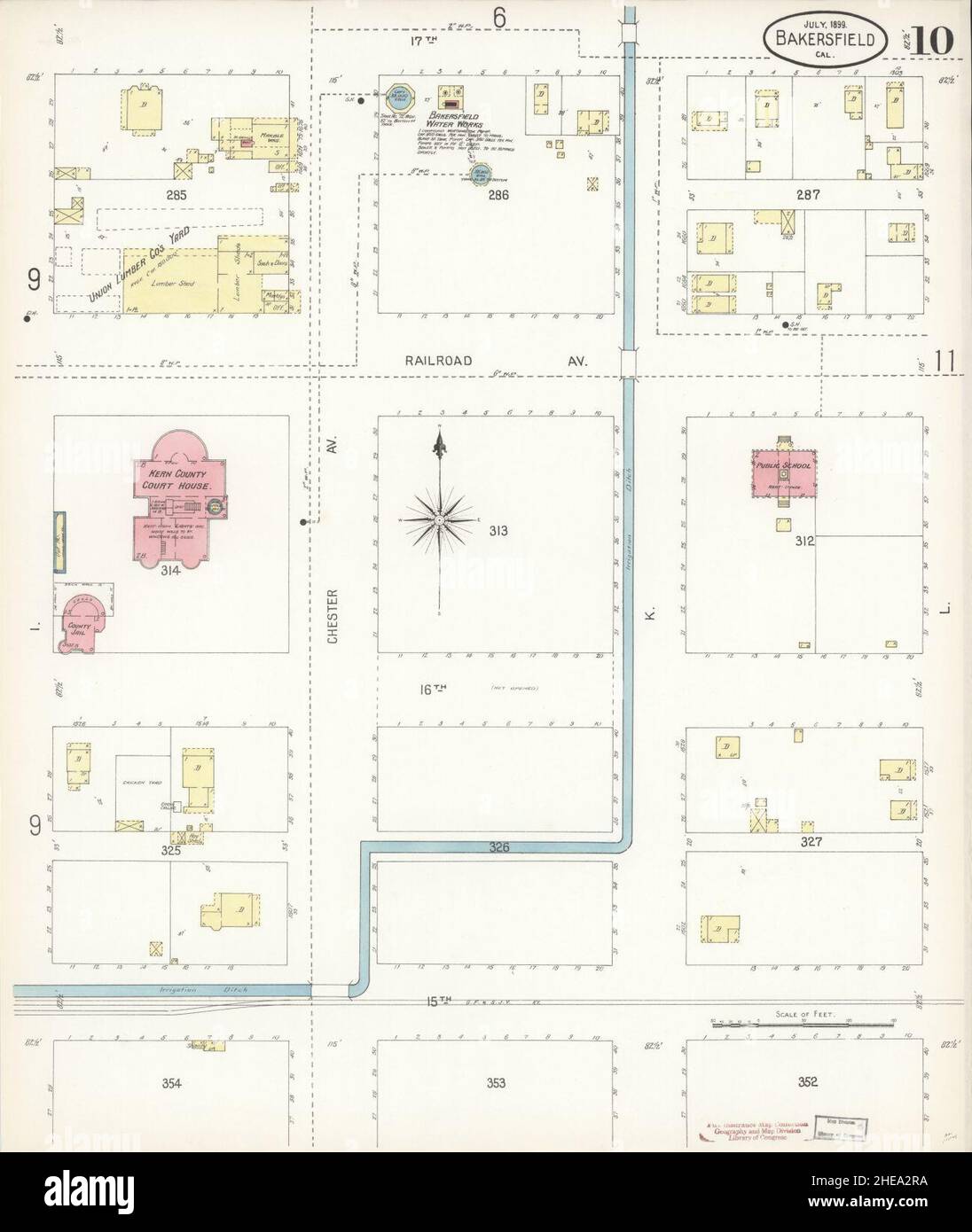 Kern county map hi-res stock photography and images - Alamy