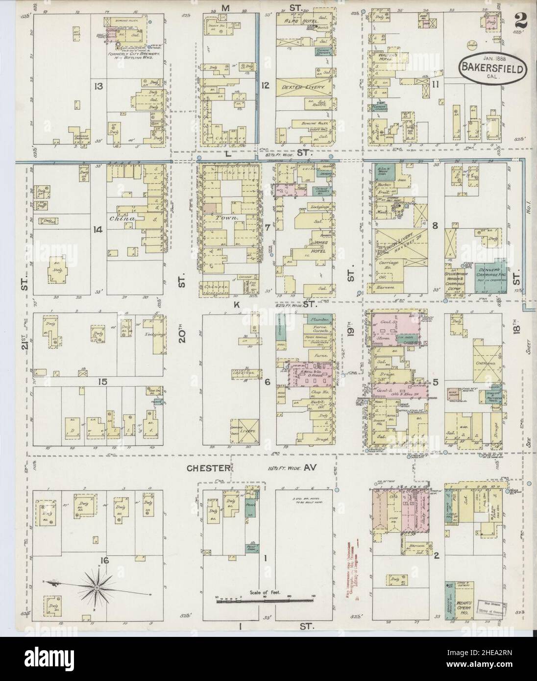 Kern county map hi-res stock photography and images - Alamy