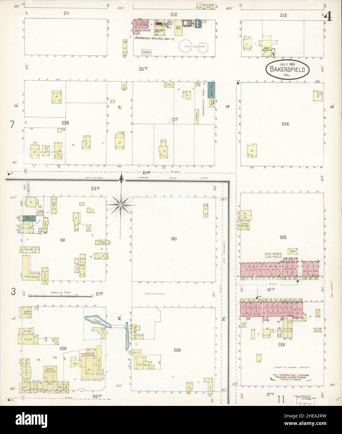 Sanborn Fire Insurance Map from Bakersfield, Kern County, California ...