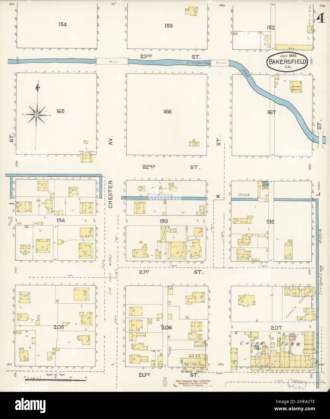 Kern county map hi-res stock photography and images - Alamy