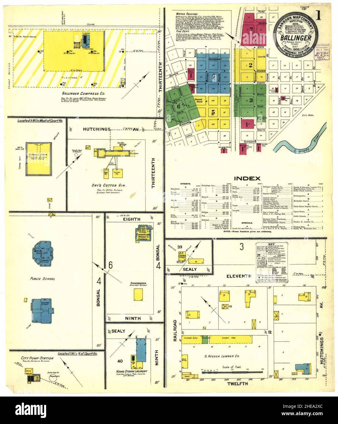 Ballinger texas map hi-res stock photography and images - Alamy