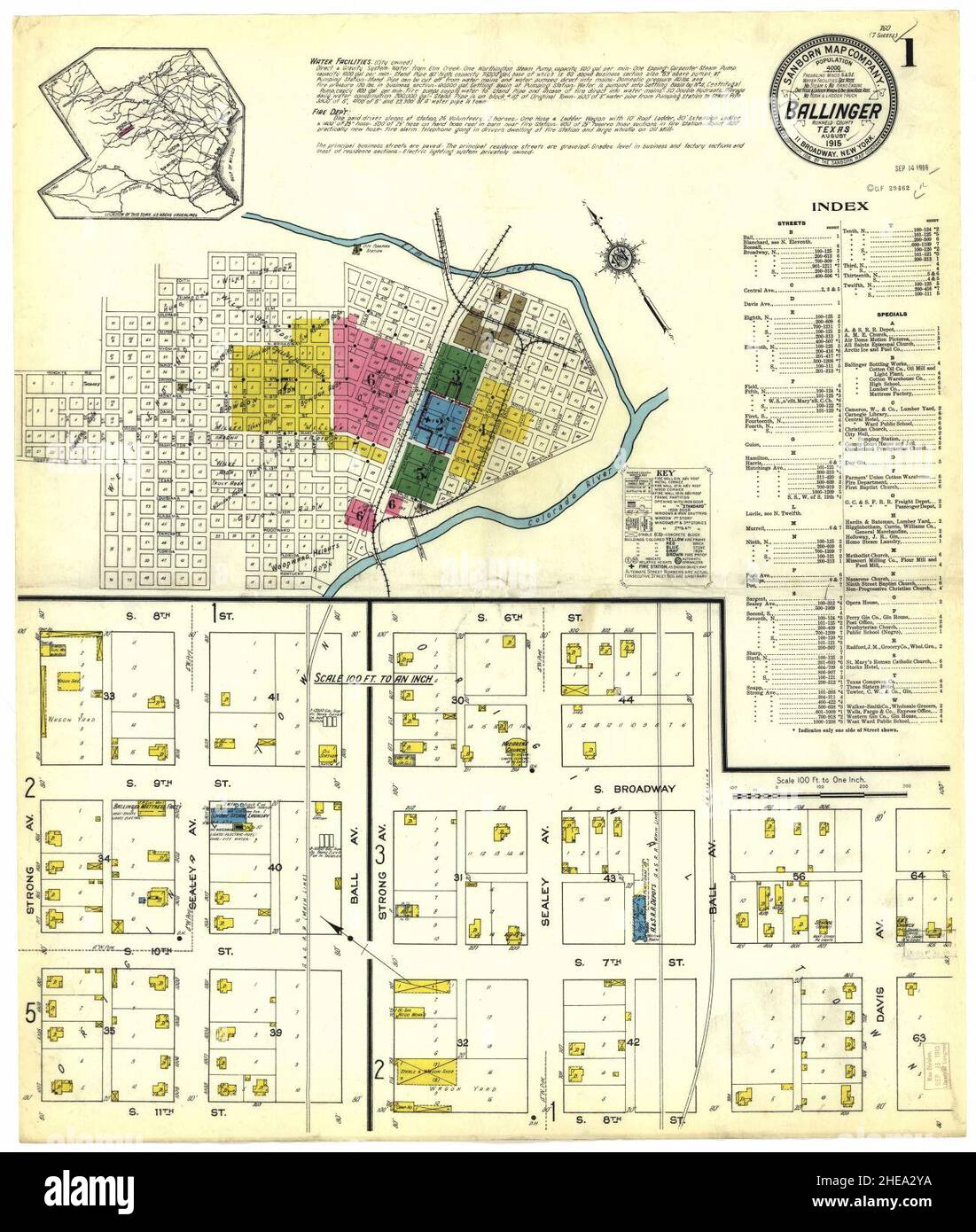 Map of ballinger texas hi-res stock photography and images - Alamy
