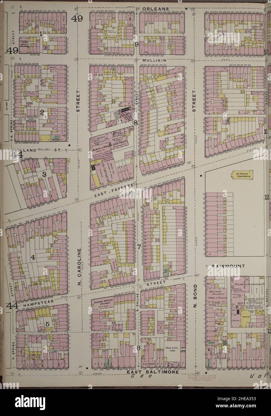 Sanborn Fire Insurance Map from Baltimore, Baltimore County, Maryland ...