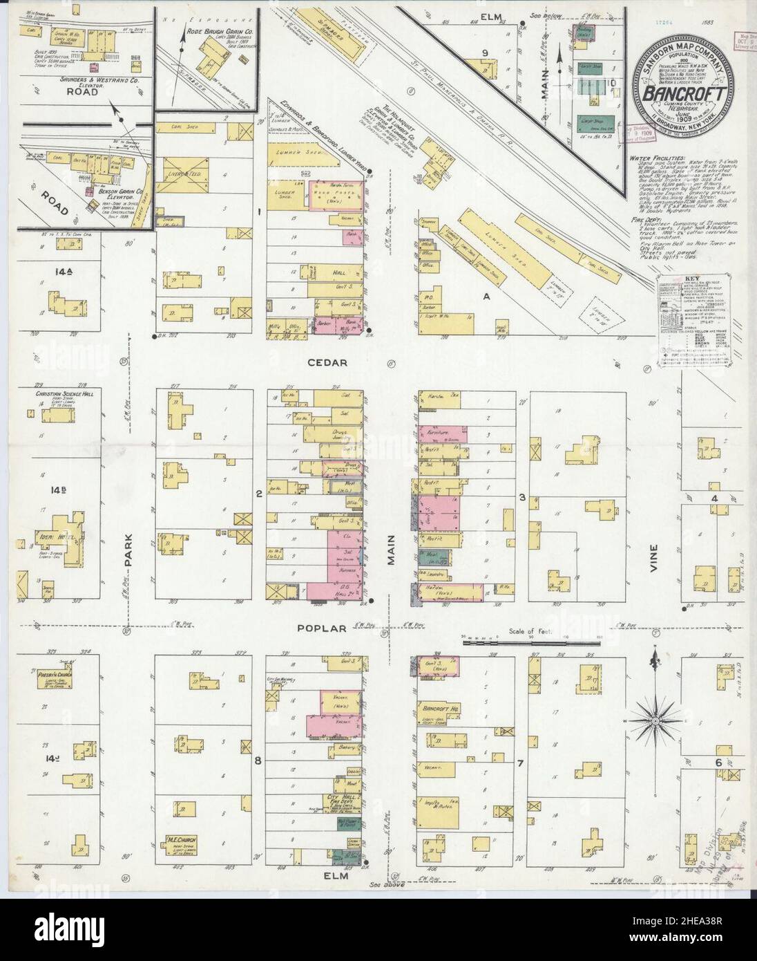 Map of bancroft hi-res stock photography and images - Alamy