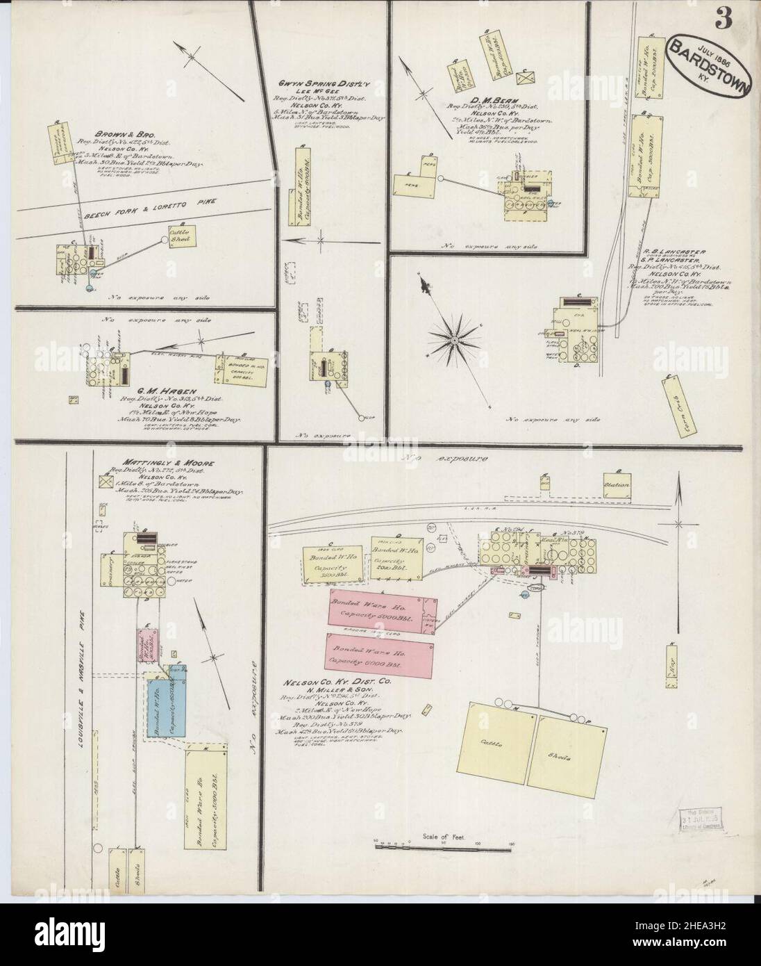 Map of bardstown hi-res stock photography and images - Alamy