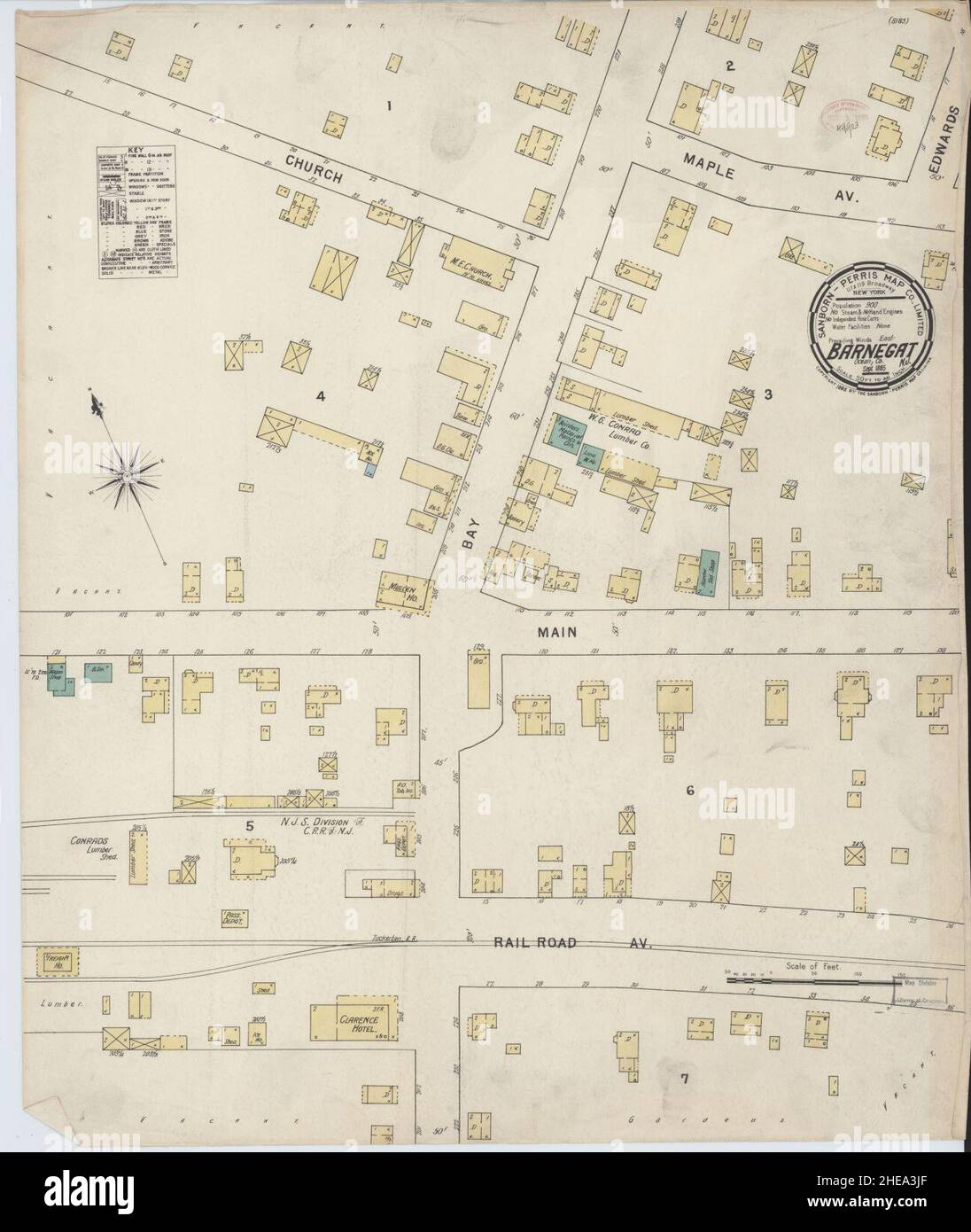 Barnegat map hi-res stock photography and images - Alamy