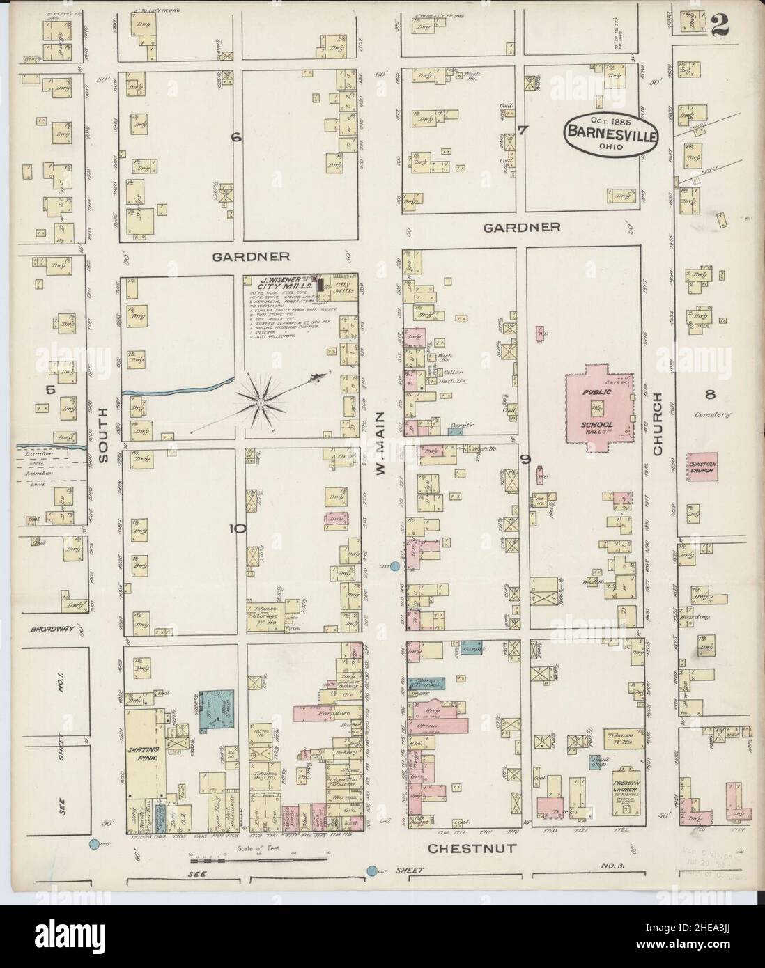 Barnesville map hi-res stock photography and images - Alamy