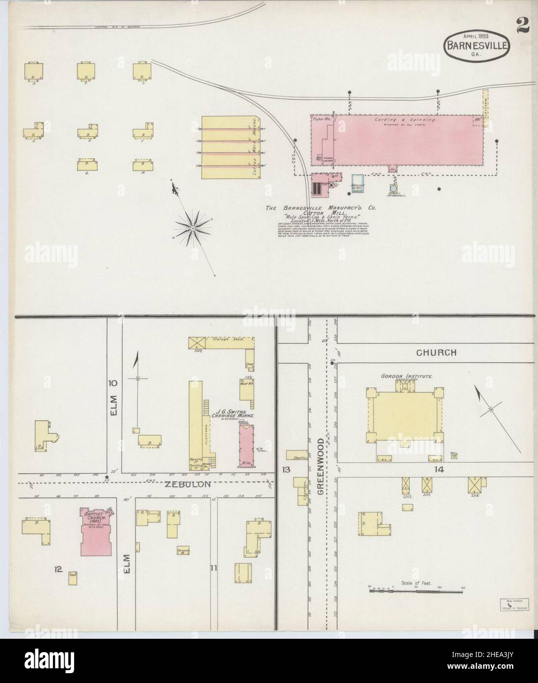 Barnesville georgia map hi-res stock photography and images - Alamy