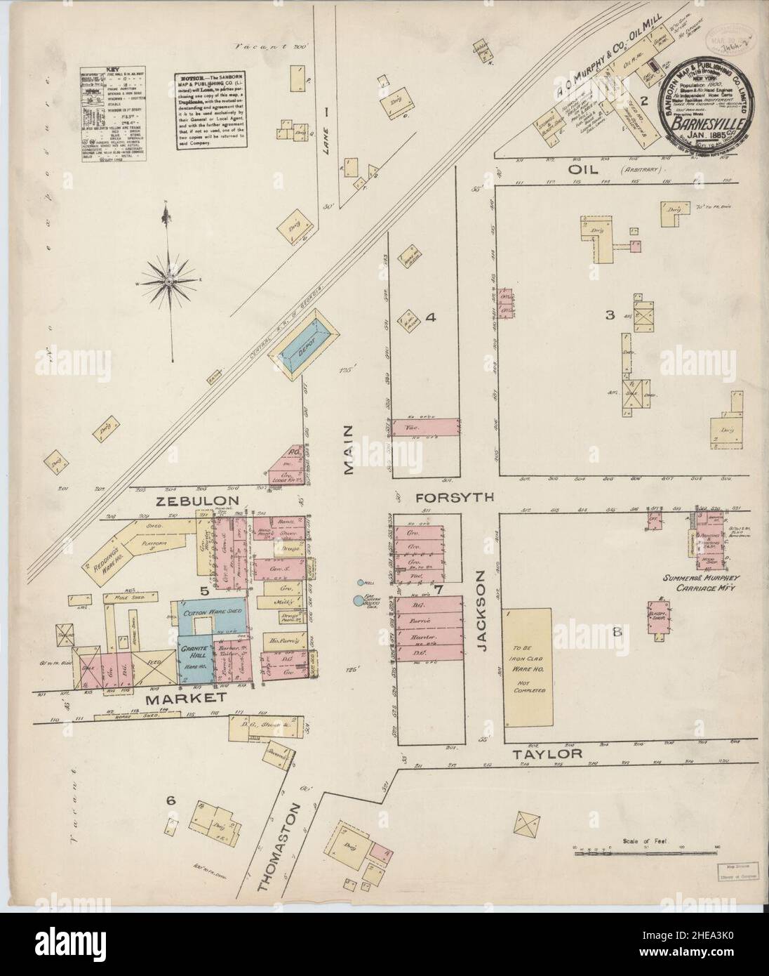 Barnesville georgia map hi-res stock photography and images - Alamy