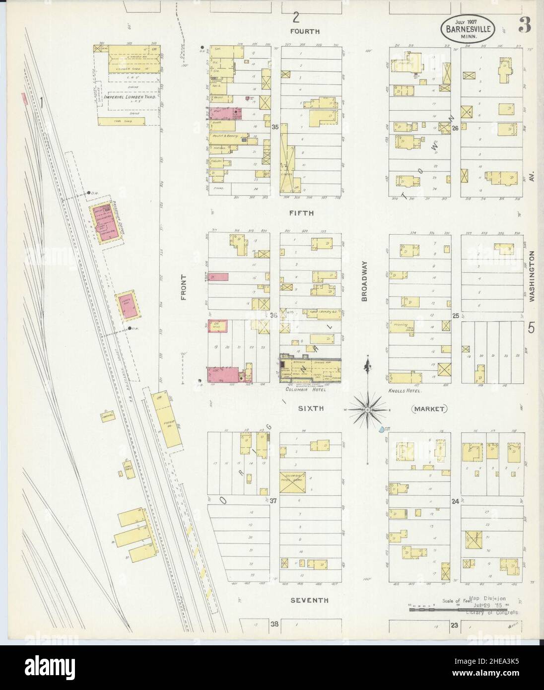 Sanborn Fire Insurance Map from Barnesville, Clay County, Minnesota ...