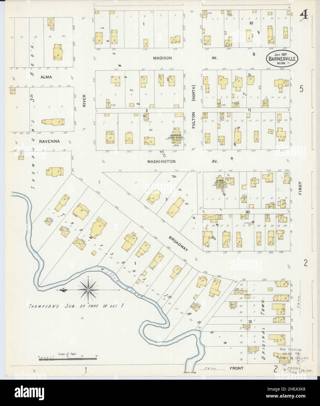 Sanborn Fire Insurance Map from Barnesville, Clay County, Minnesota ...