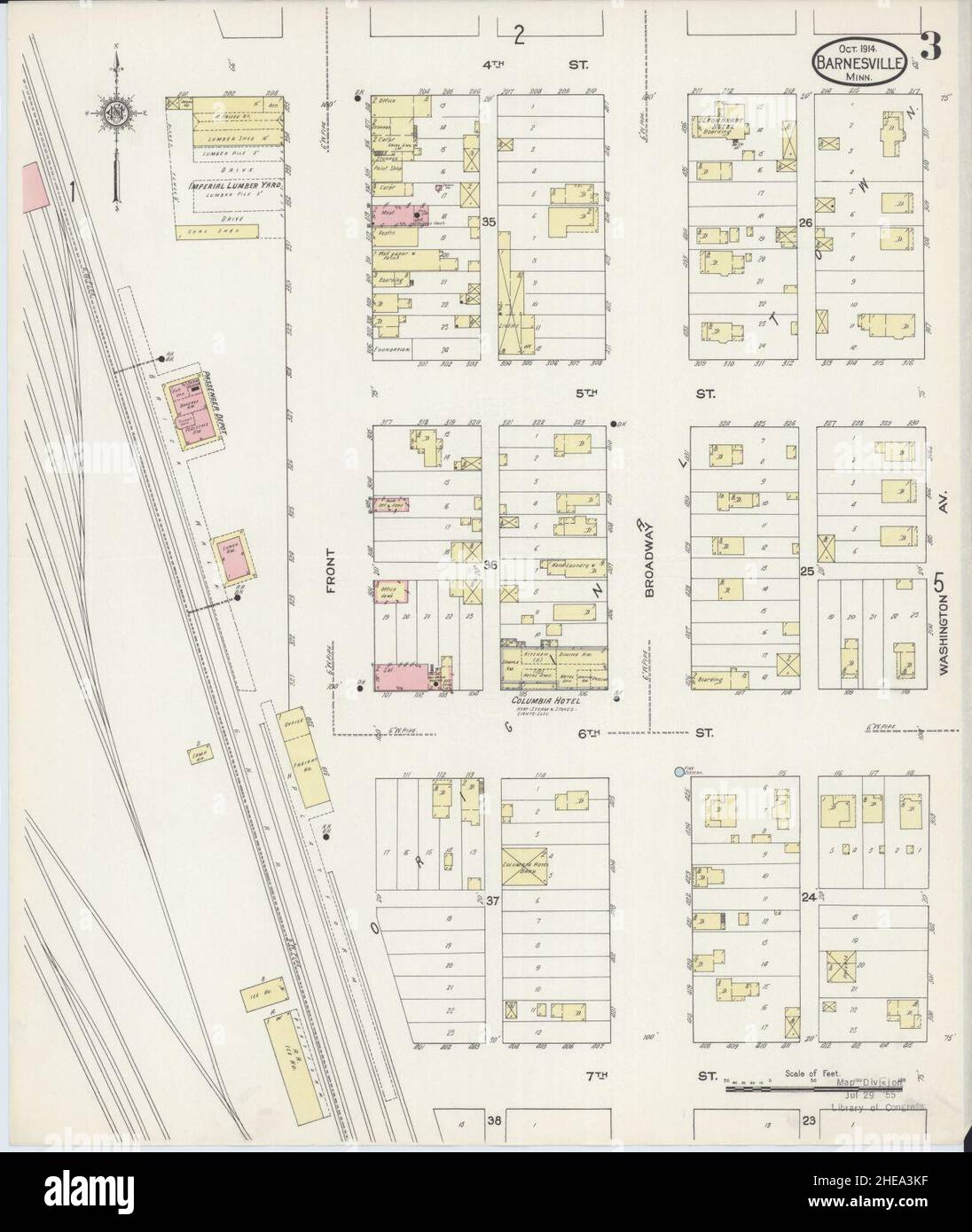 Sanborn Fire Insurance Map from Barnesville, Clay County, Minnesota ...